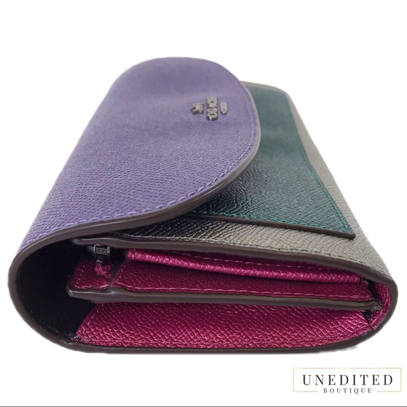 Coach | Bags | Nwt Coach Colorblock Wallet Multi Color | Poshmark